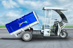 Indo Wagen Garbage Van 3 Wheeler Loading Capacity & Dimension