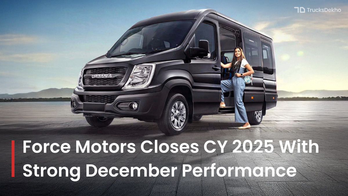 Force Motors Sales Report For December 2025 | Trucks.cardekho.com