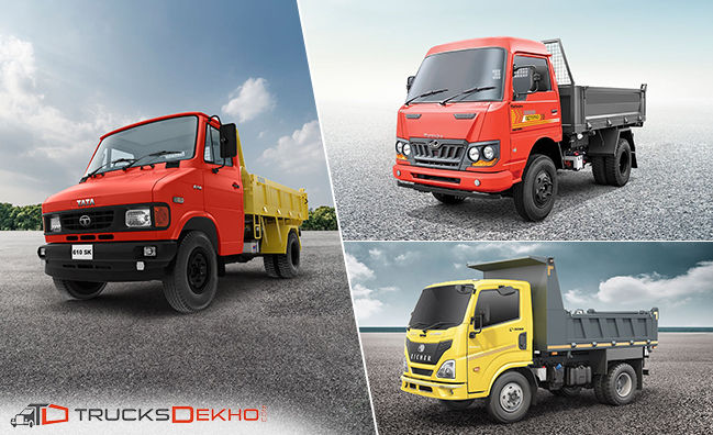 Top 3 Light-Duty Tippers Under 7-tonne GVW In India | Trucks.cardekho.com