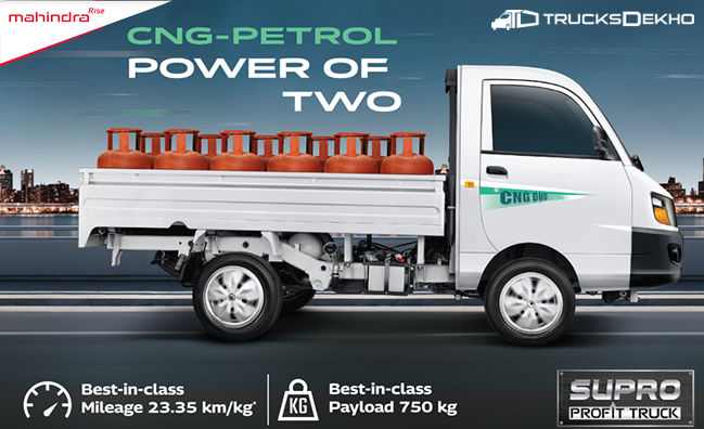 Mahindra Launches Supro CNG Duo With Rated Payload Of 750 kg And Best ...
