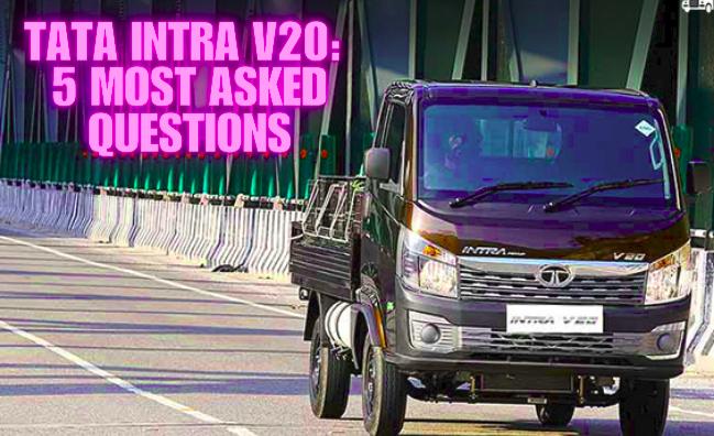 Answered: Your Most Asked Questions On Tata Intra V20 Bi-fuel Truck ...