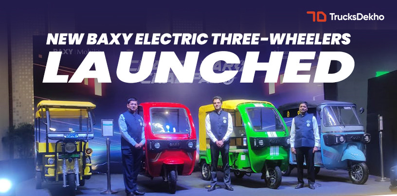 New Baxy Electric Three-Wheelers Launched In India | Trucks.cardekho.com