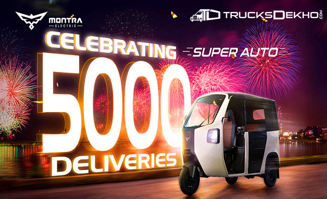 Montra Electric Achieves Milestone By Delivering 5000 Units Of Super ...