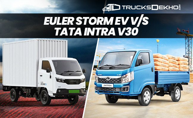 Euler Storm EV vs Tata Intra V30: The Battle Of EV vs ICE | Trucks ...