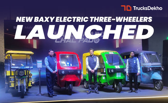 New Baxy Electric Three-Wheelers Launched In India | Trucks.cardekho.com