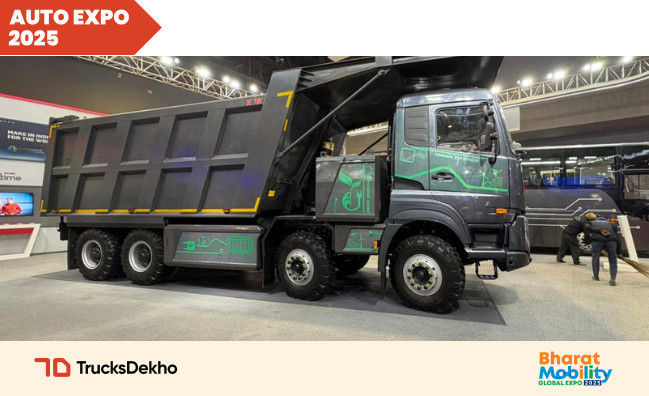 Eicher Electric Pro 8035XM Tipper Showcased At Auto Expo | Trucks ...