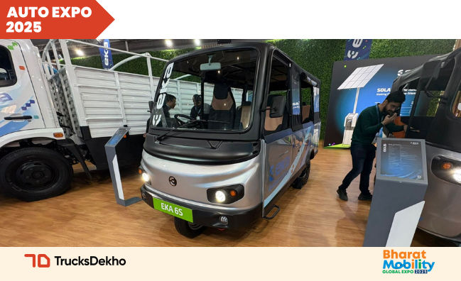 EKA Mobility Launches Electric 6S 3-Wheeler At Auto Expo 2025 | Trucks ...