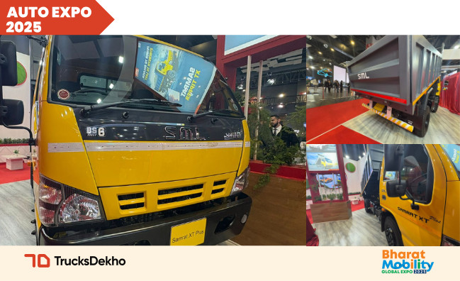 SML ISUZU Showcases Samrat XT Plus at Auto Expo 2025 | Trucks.cardekho.com