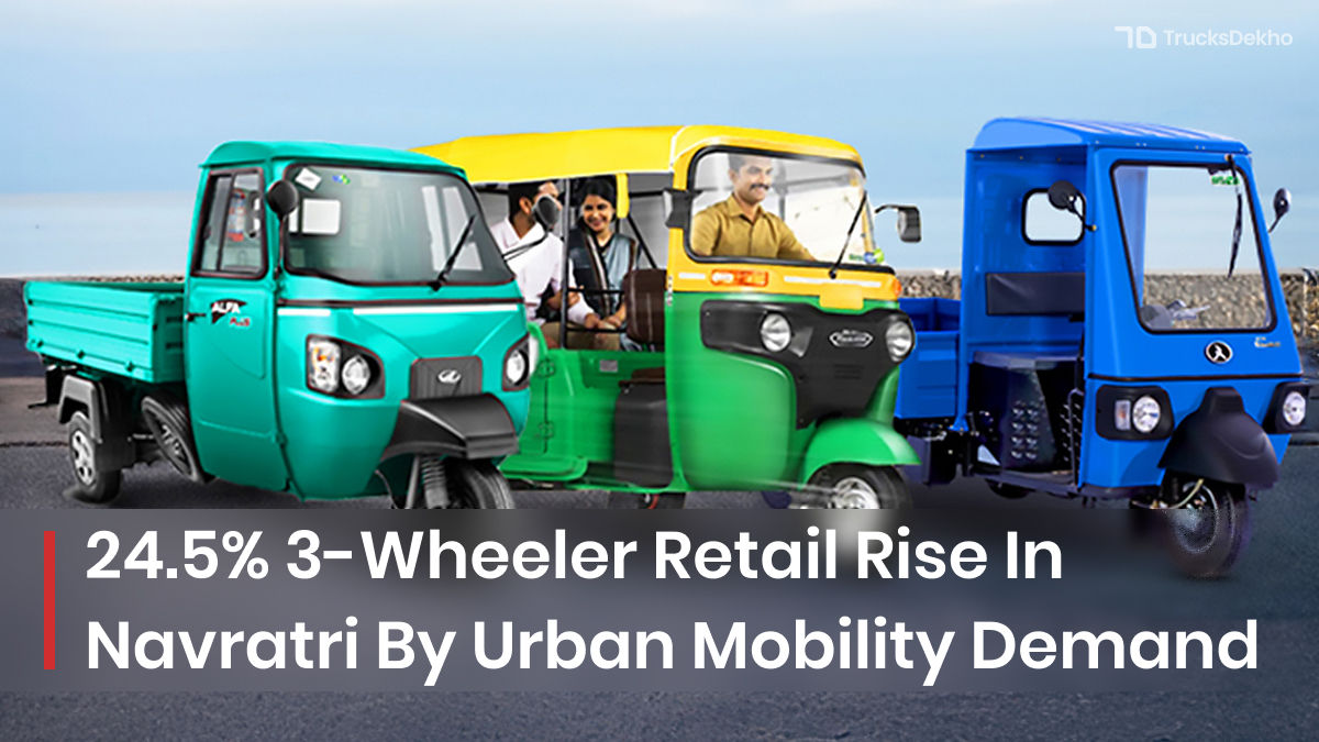 Indian 3-wheeler retail sales in September 2025 | Trucks.cardekho.com