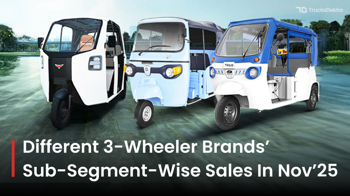 Different 3-Wheeler Brands’ Sub-Segment-Wise Sales In November 2025 ...