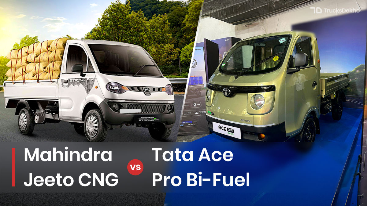 Tata Ace Pro Bi-Fuel vs Mahindra Jeeto CNG | Trucks.cardekho.com