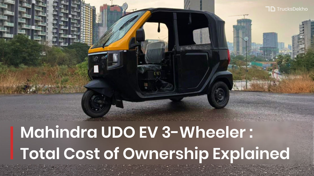 Mahindra UDO Electric Three-Wheeler: Total Cost of Ownership Explained ...