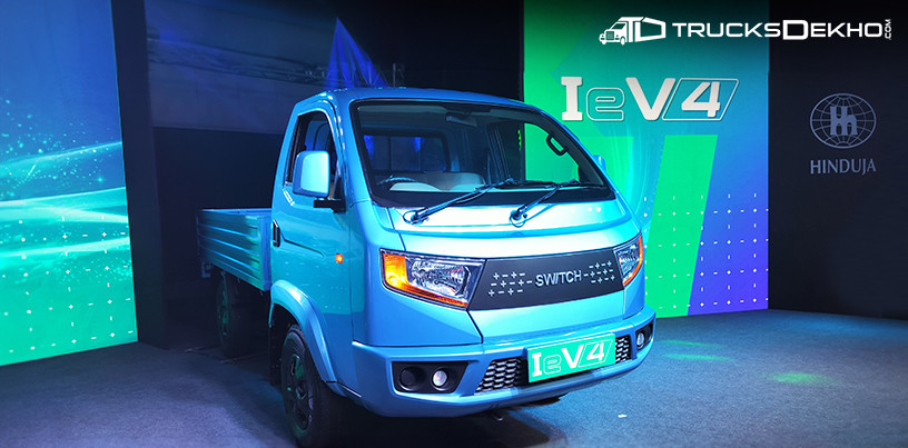Switch Mobility Unveils IeV 3 and IeV 4 Electric Trucks In India ...