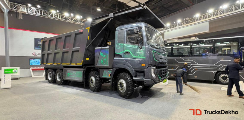 Eicher Electric Pro 8035XM Tipper Showcased At Auto Expo | Trucks ...