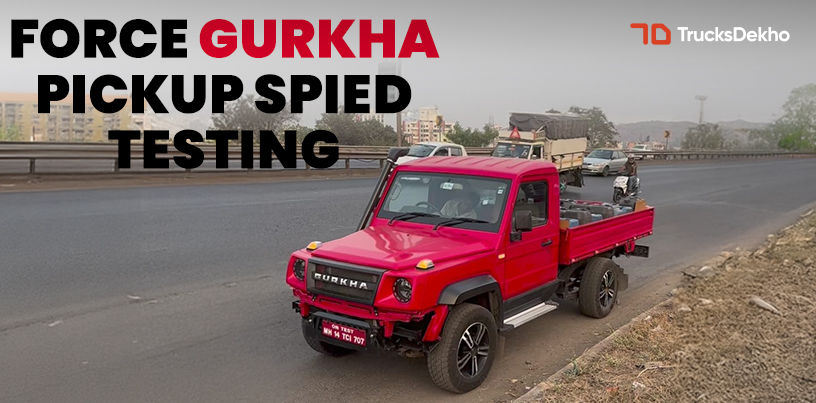 Force Gurkha Single-Cab Pickup Truck Spied Testing | Trucks.cardekho.com