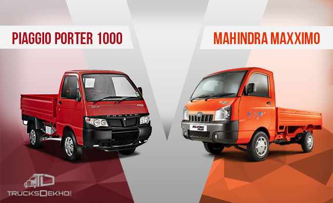 Comparison between Piaggio Porter 1000 and Mahindra Maxximo | Trucks ...