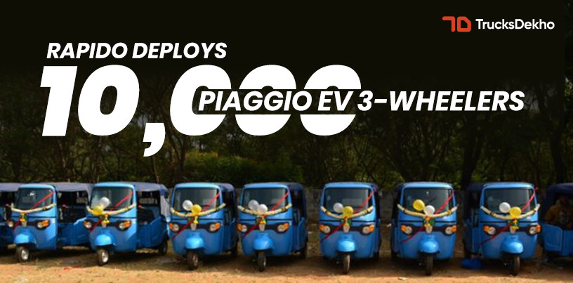 Rapido Partners With IndoFast Energy For 10,000 Swappable Piaggio EVs ...