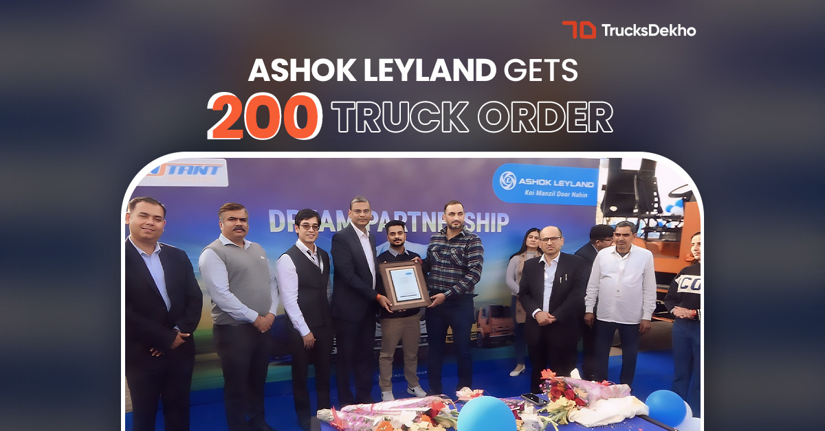 Ashok Leyland Gets 200-Truck Order | Trucks.cardekho.com