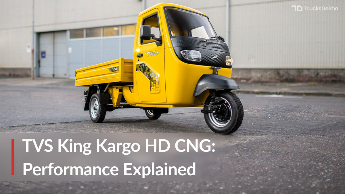 TVS King Kargo HD CNG: Performance Explained | Trucks.cardekho.com