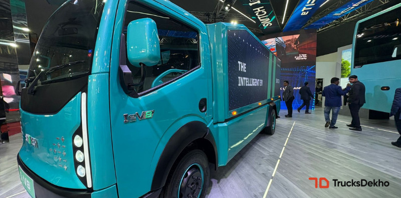 Switch Mobility Unveils Switch IeV8 At Auto Expo 2025 | Trucks.cardekho.com