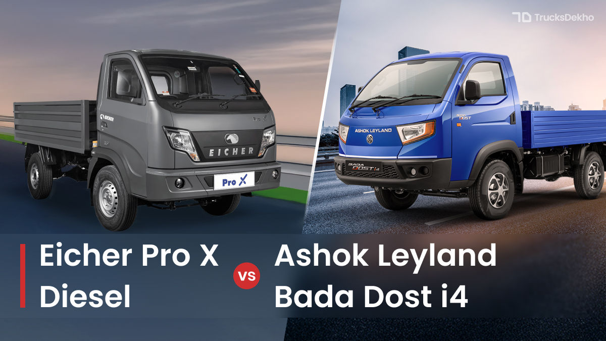 Comparison Eicher Pro X Diesel Vs Ashok Leyland Bada Dost i4 | Trucks ...