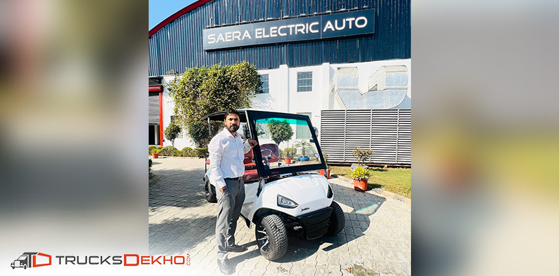Saera Electric Auto Unveils E-Golf Cart | Trucks.cardekho.com