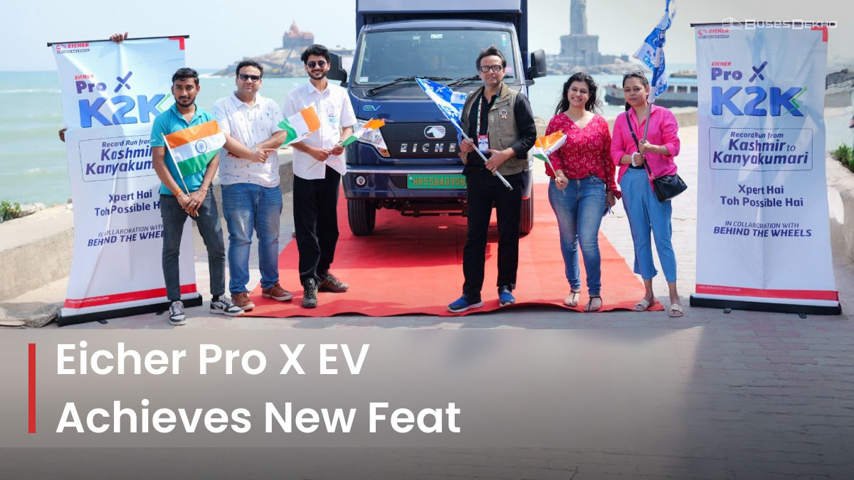 Eicher Pro X EV Feat | The First Electric Truck To Complete Kashmir To ...