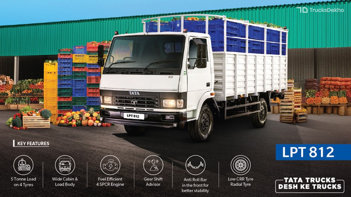 Tata Motors Launches 4-Tyre Tata LPT 812 With 5-Tonne Payload And AC ...
